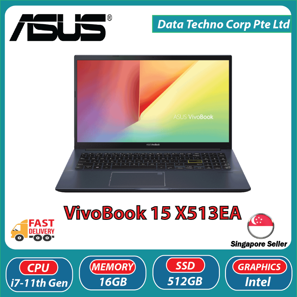 ASUS VivoBook 15 X513EA-BQ2301T | Intel Core i7-1165G7 Processor | 16GB RAM | 512GB PCIe SSD ...
