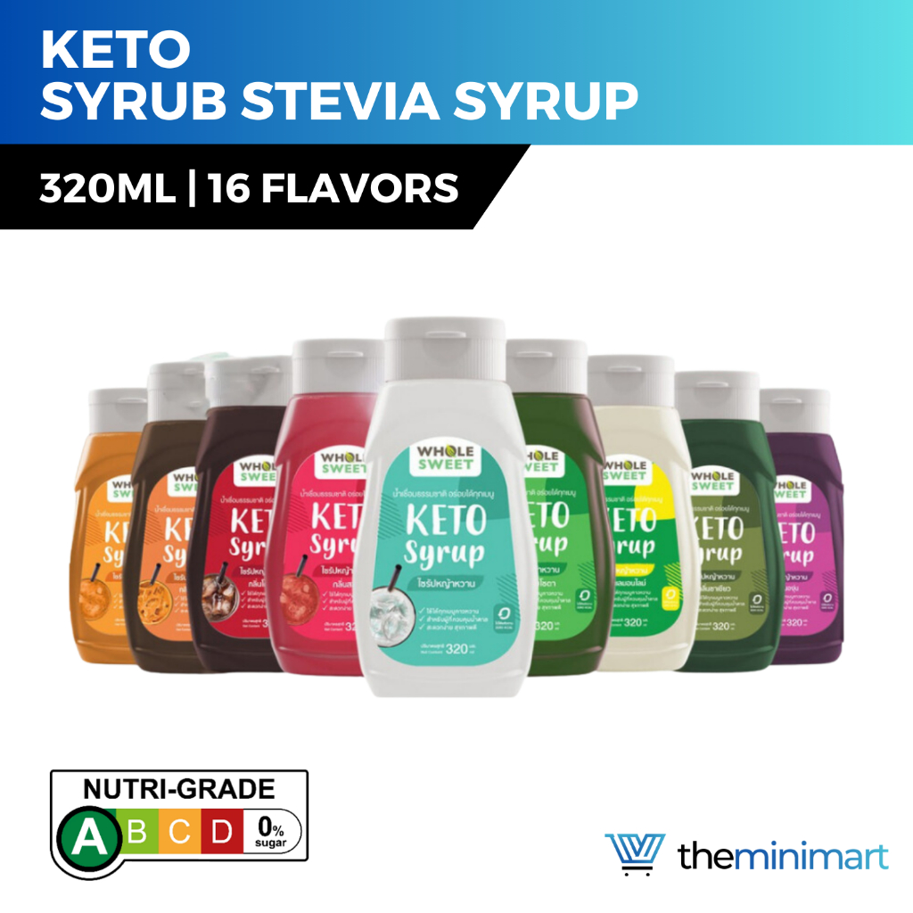 Whole Sweet Stevia Syrup 320ml - Keto-Friendly, Sugar Alternative ...