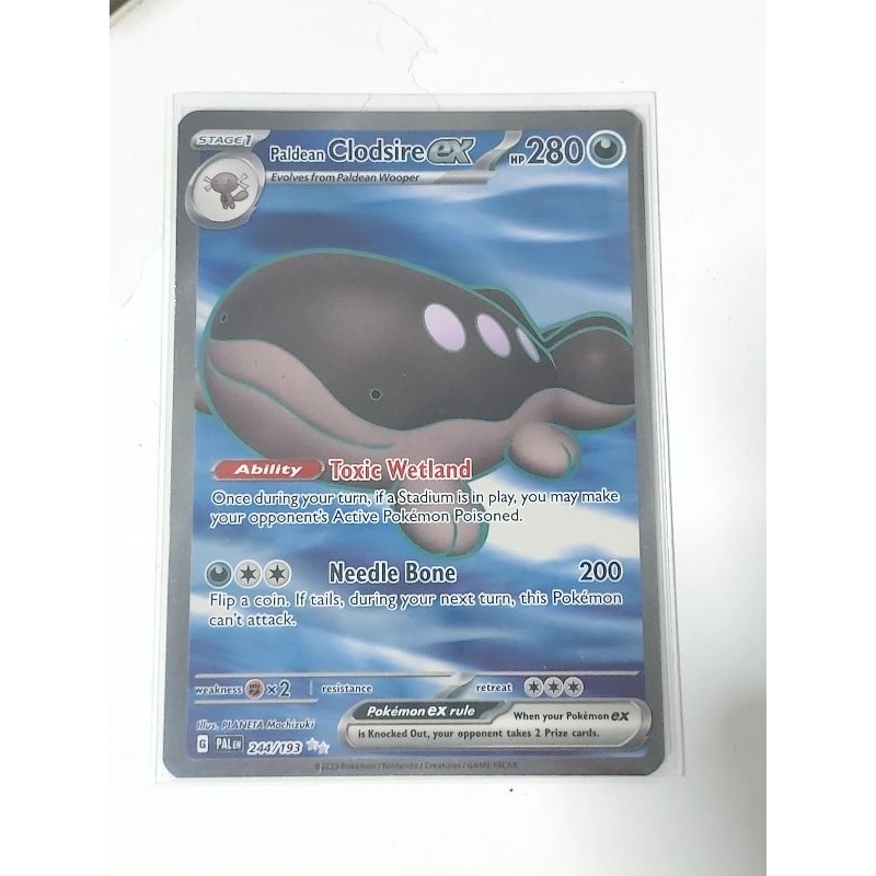 Pokemon paldean clodsire full art paldea evolved card | Shopee Singapore