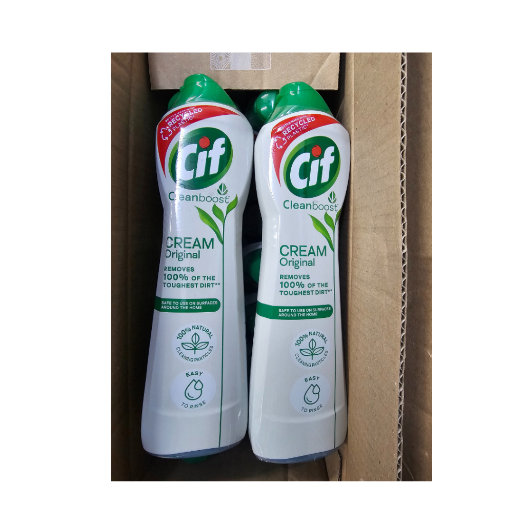 Cif Cream Cleanboost Original 4 x 500ml | Shopee Singapore