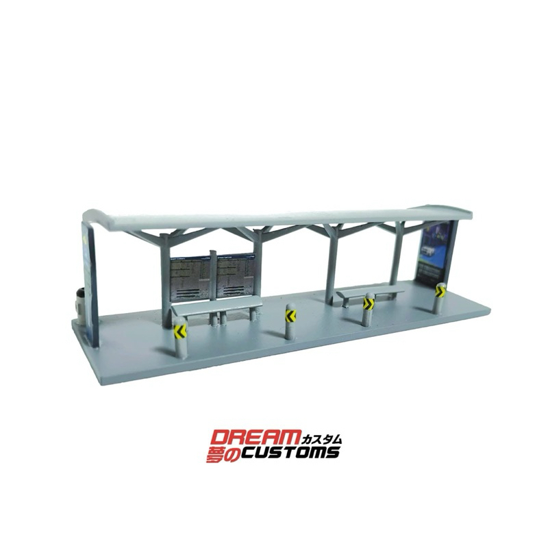 SG Seller: Dream Customs Grey Bus Stop Very Small Self Assembly Not Required) 1:110 Scale ...
