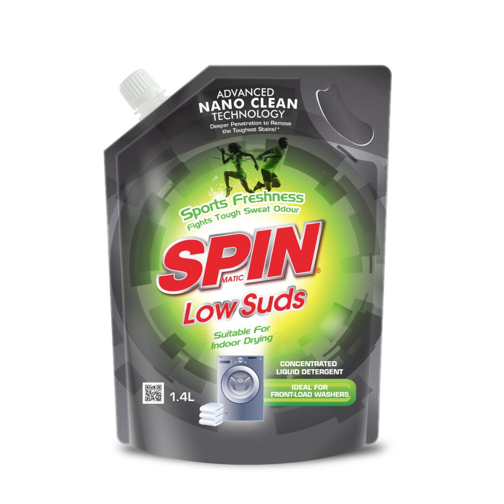 SPINmatic Low Suds SPINmatic Low Suds Laundry Liquid Detergent (Sports ...
