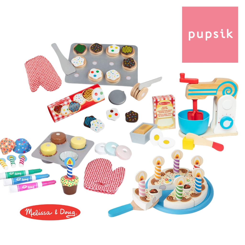 Melissa & Doug Baking Pretend Play Set (Bake Cookies/Cakes) | Shopee ...