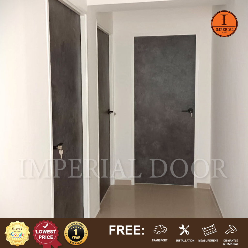 Solid Premium Laminate I2 Bedroom Door For HDB Door, BTO Resale Flats ...