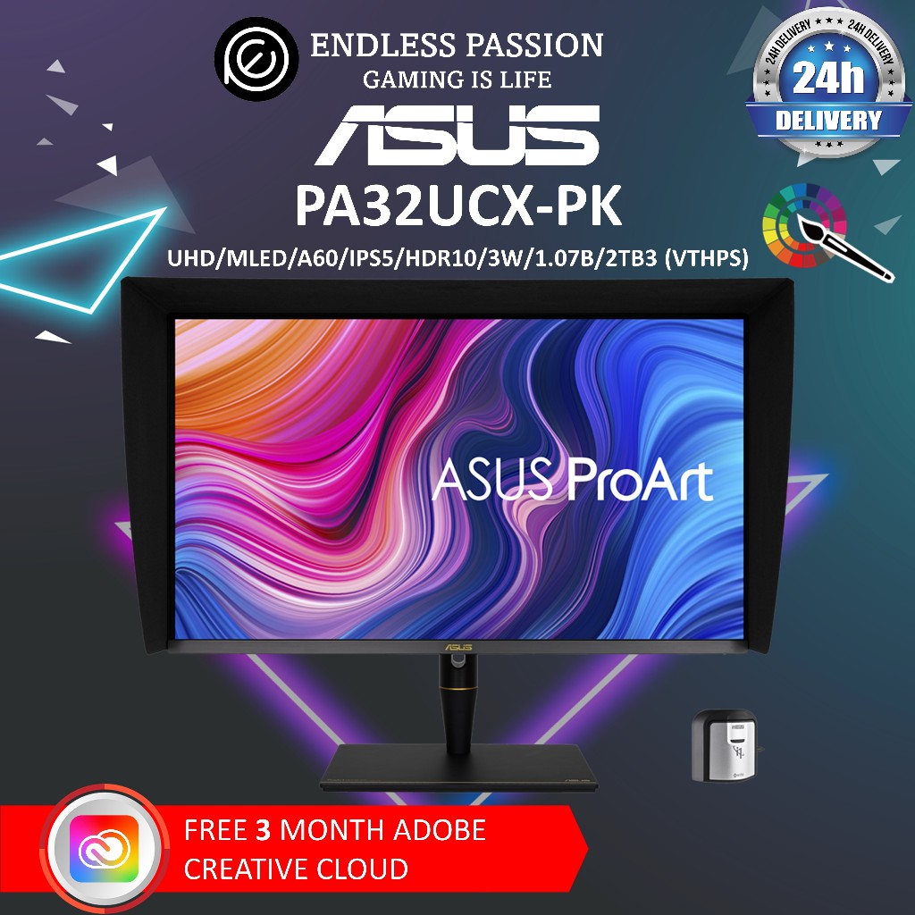 Asus ProArt Display PA32UCX-PK 4K HDR IPS Mini LED Professional Monitor ...