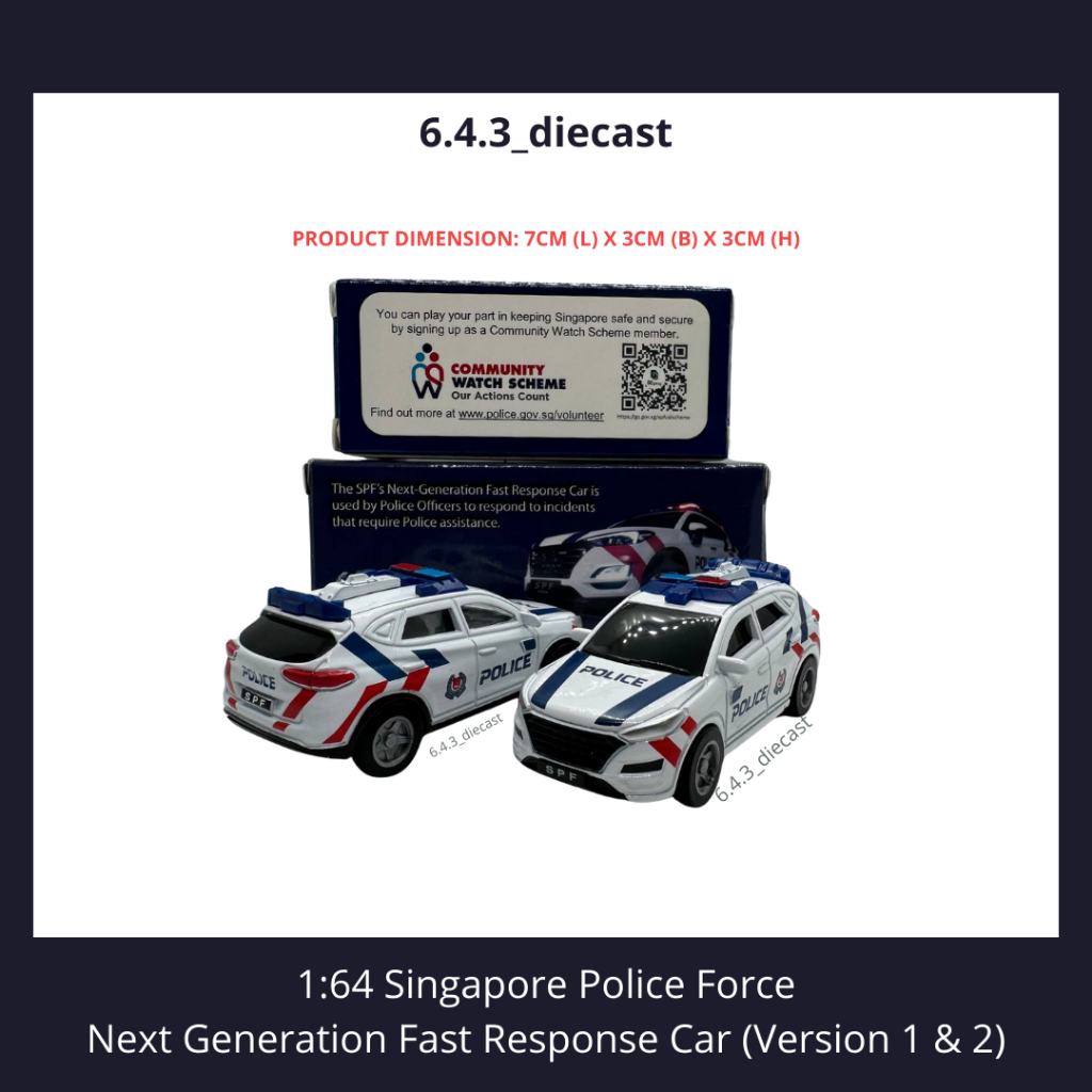 [Local Stock] 1:64 Singapore Police Force SPF Next Generation Fast ...