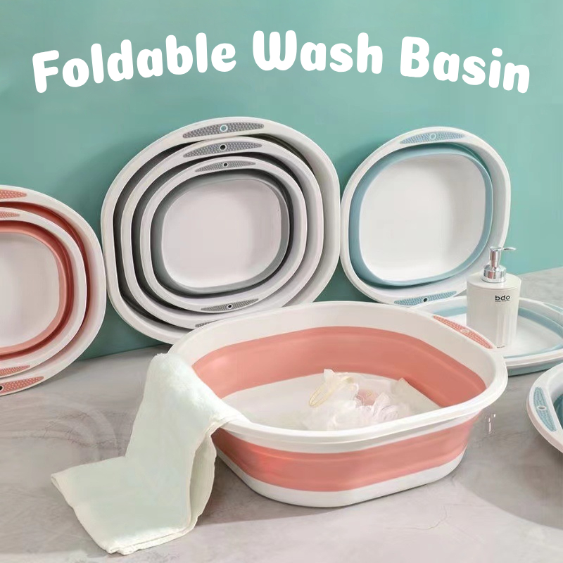 Plastic Foldable Washing Basin Hangable Portable Wash Basins Multi ...