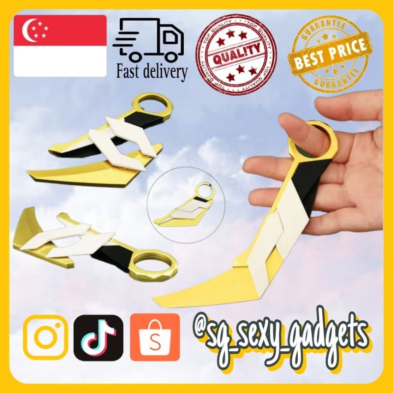 [LOCAL SELLER] Valorant Prime Karambit V2 Toy / For Cosplay /Fidgeting ...