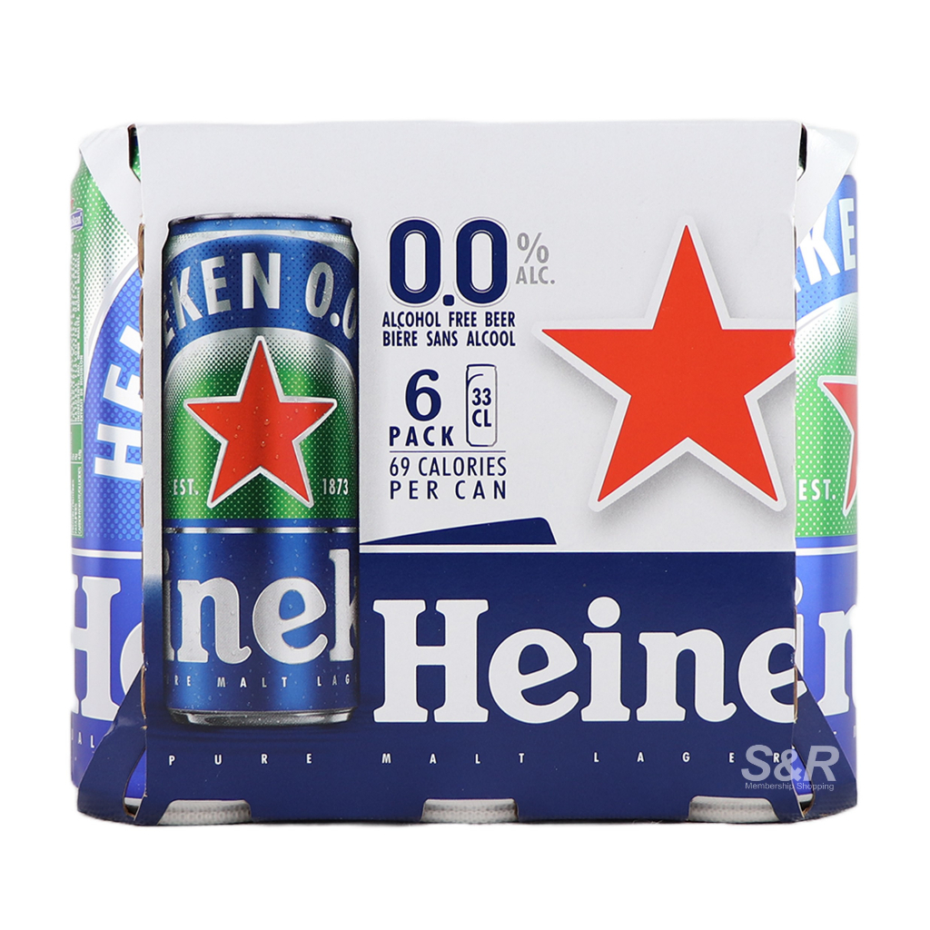 Heineken 0.0 Zero Alcohol Beer Can (6 x 330ml) | Shopee Singapore