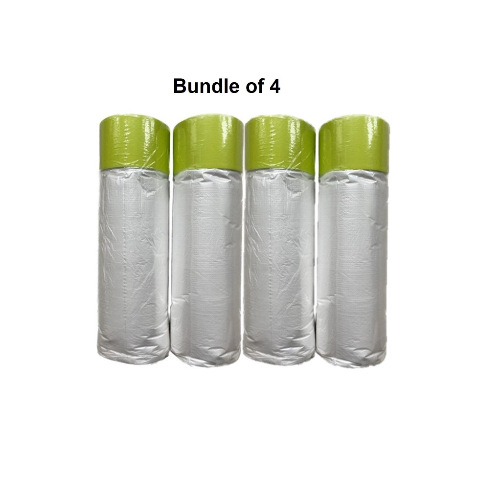 Disposable Dust Cover Protection Prevention Drop Sheet Pre Tape Taped ...