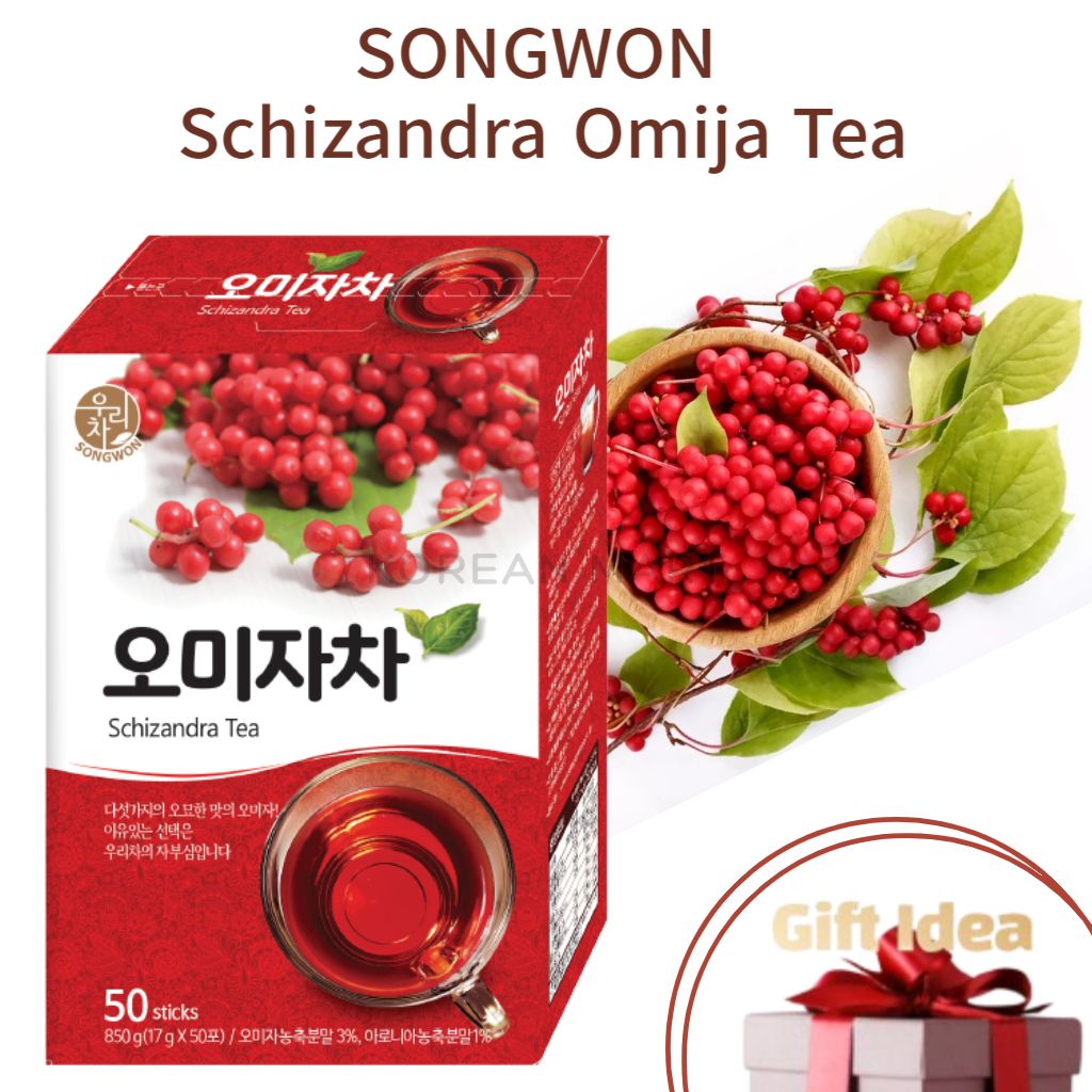 Songwon Schizandra Omija Tea 50T x 17G (850g) / Korean Omija Tea Powder ...