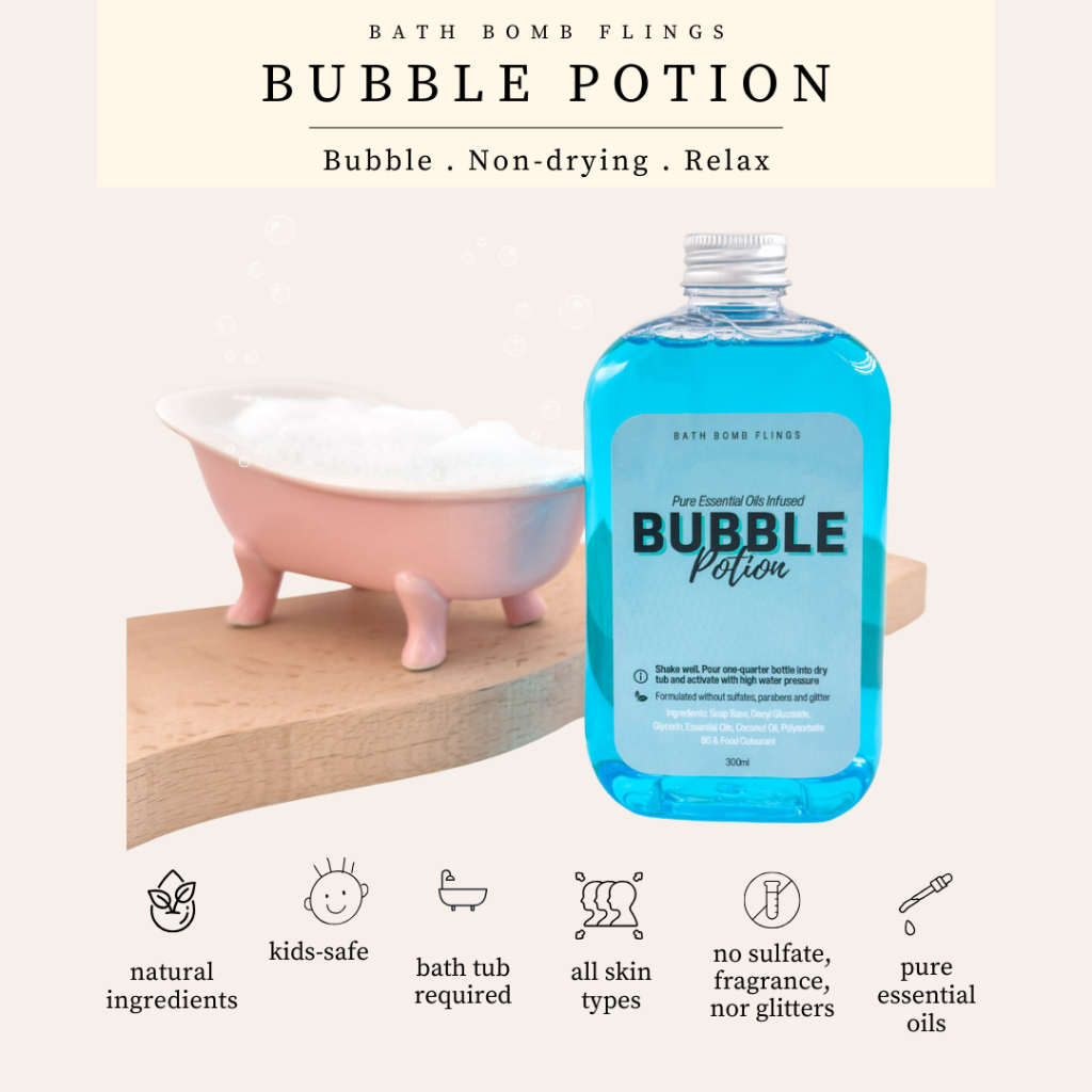 Bubble Bath Potion Handmade in SG [300ml] | Shopee Singapore