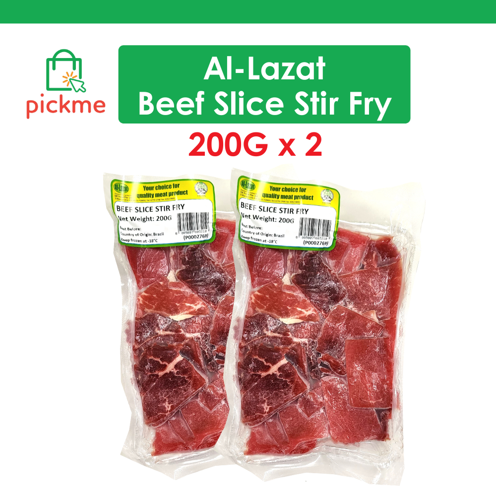 [Bundle of 2] Al-Lazat Halal Beef Slice Stir Fry (200g x 2)- Frozen ...