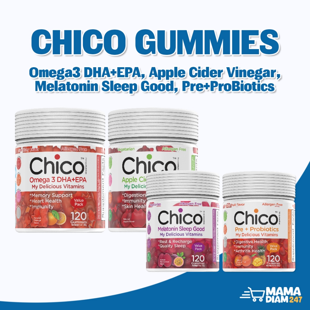 Chico Prebiotics + Probiotics / Omega 3 / Apple Cider / Sleep Melatonin ...