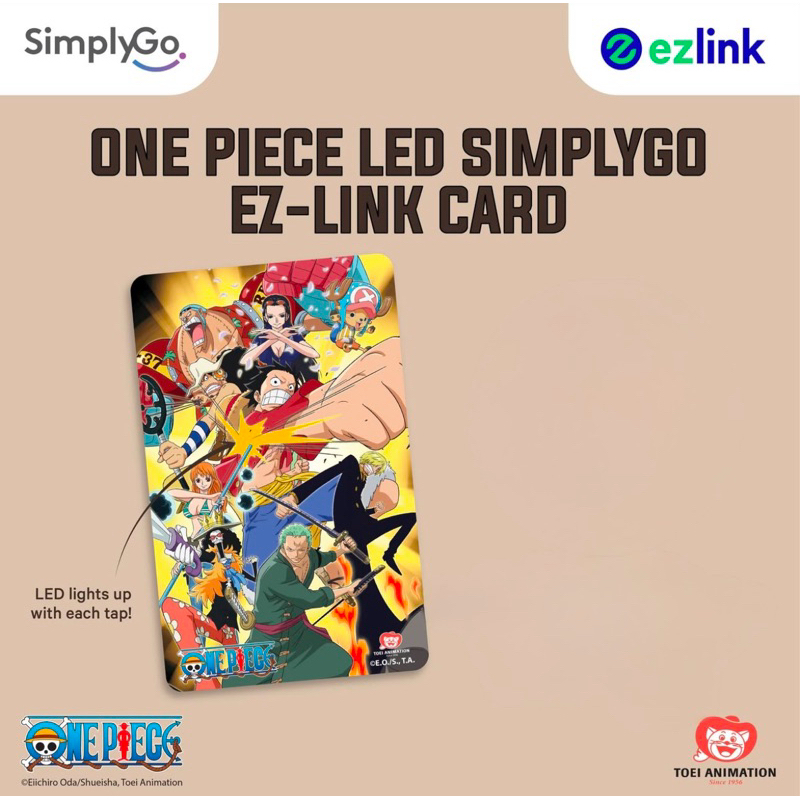 One Piece Luffy LED SimplyGo Ez-Link Card | Shopee Singapore