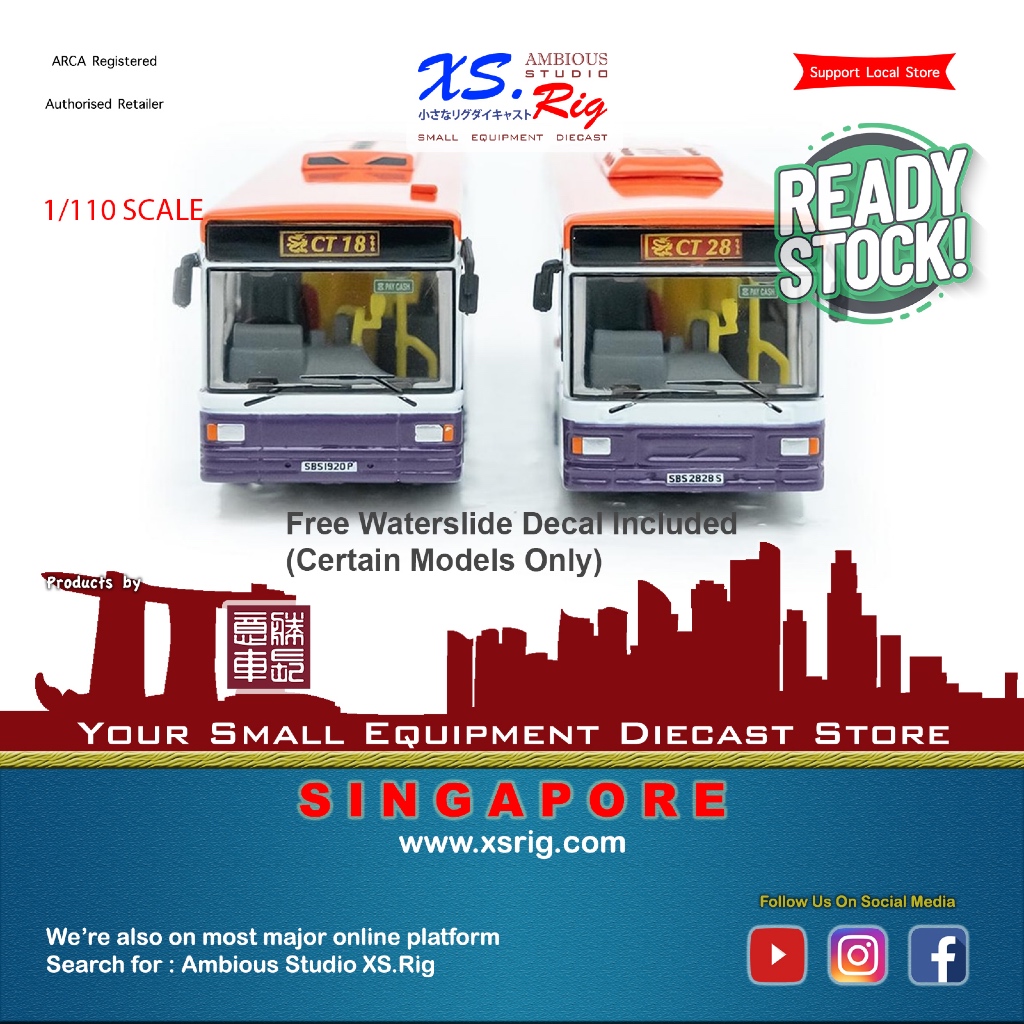 ∆ READY STOCK ∇ Diecast Toy Singapore Bus 1/110 Chinatown Bus Series ...