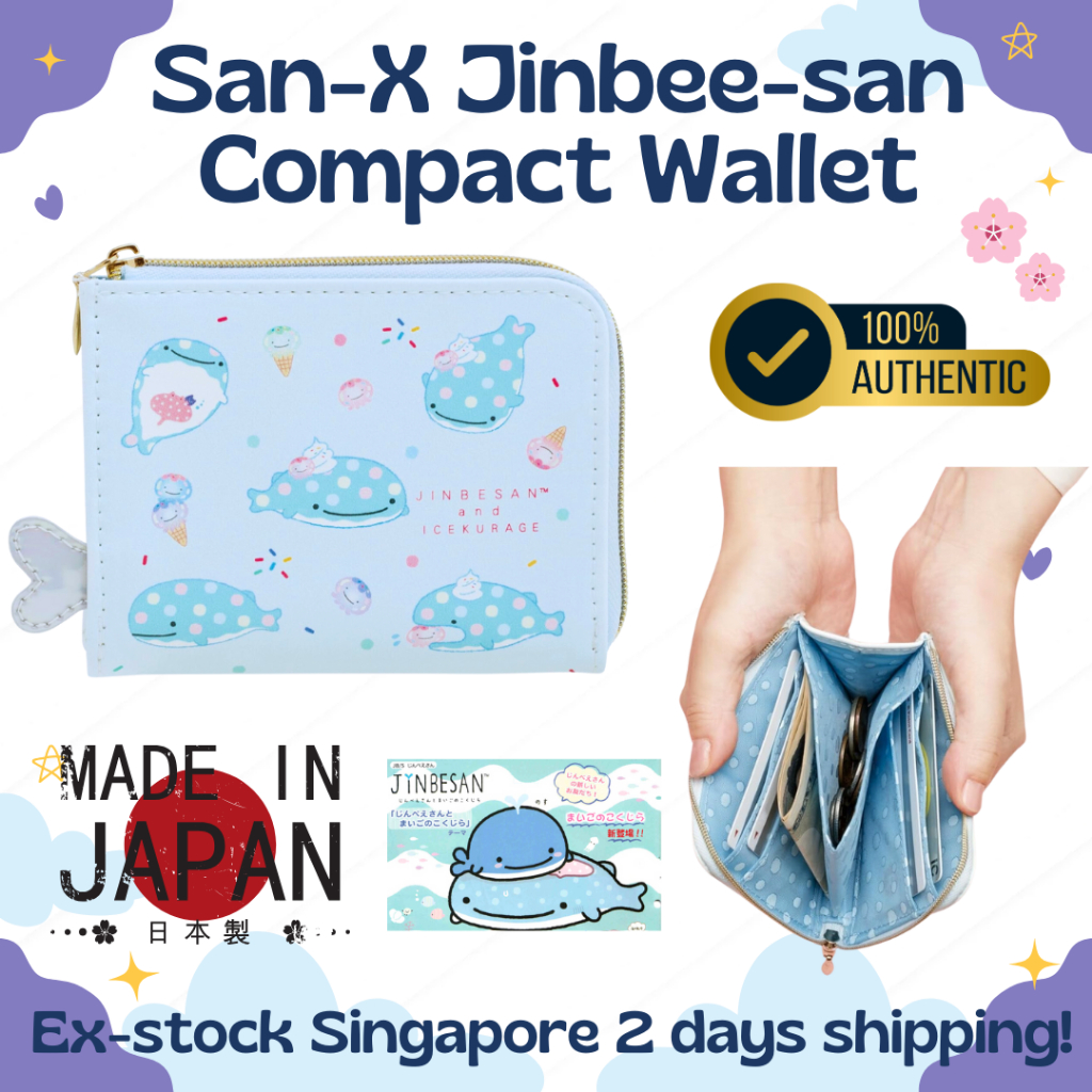 [Direct from Japan] Stock SG: 100% Original San-X Jinbee-San Kids Cute Design Compact Wallet ...