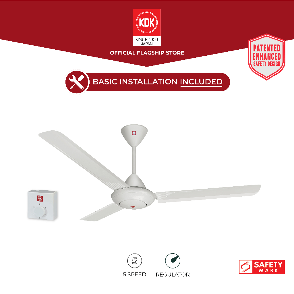 KDK M48SG Regulator Ceiling Fan with Standard Installation | Shopee ...