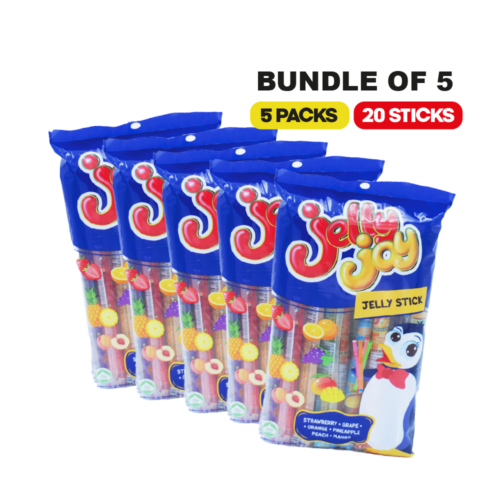 [Local Seller] Jelly Joy Sticks Mixed Flavours 20g x 20s x 5 packs ...