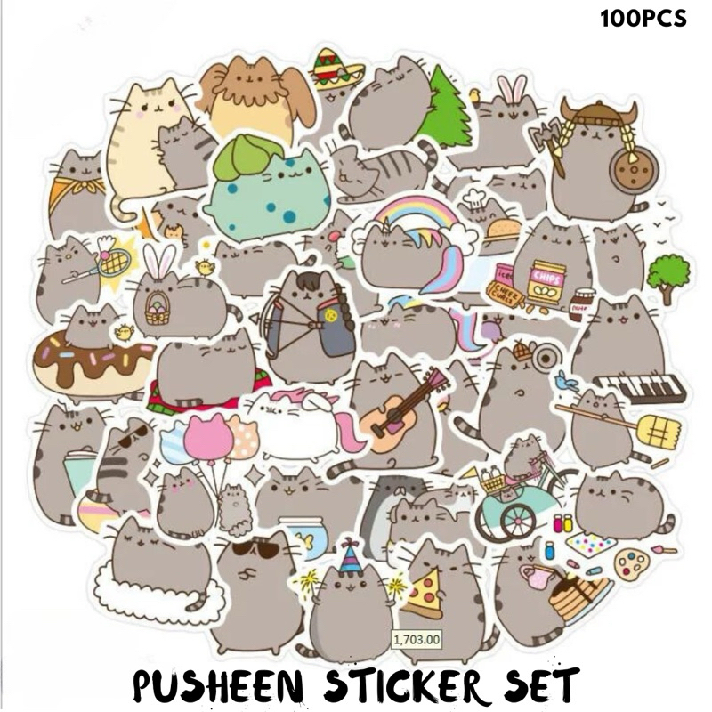 Pusheen Sticker Set (100pcs) | Shopee Singapore