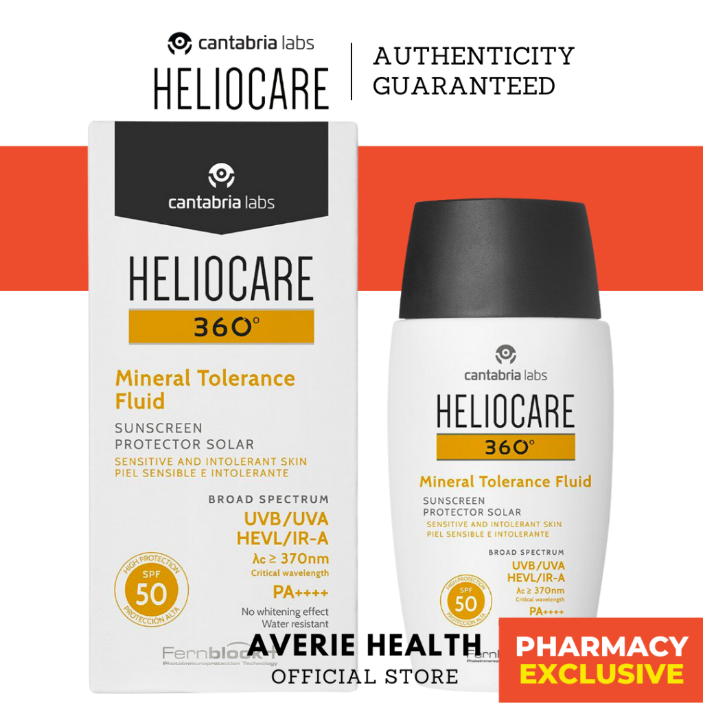 Heliocare 360 Mineral Tolerance Fluid SPF50 50ml | Sensitive & Reactive ...