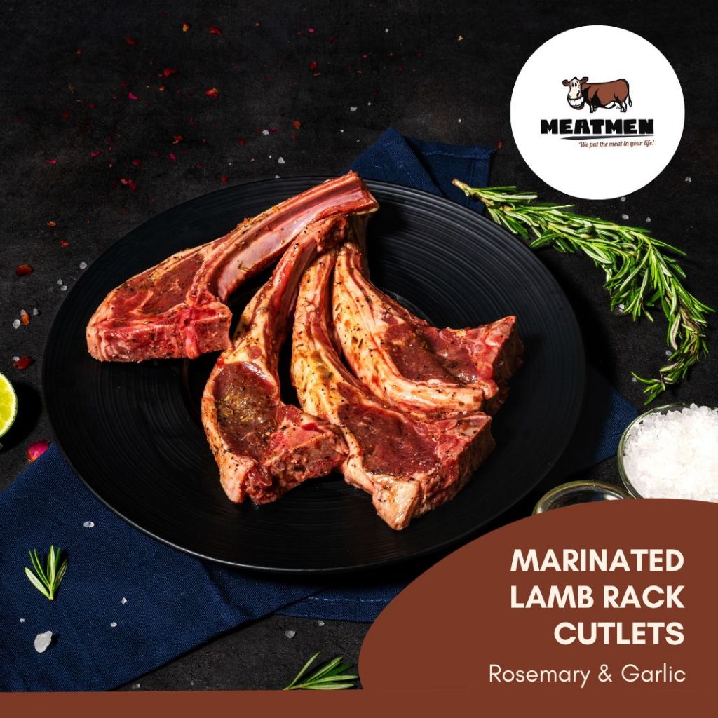 [FROZEN] ROSEMARY & GARLIC MARINATED LAMB RACK CUTLETS | Shopee Singapore