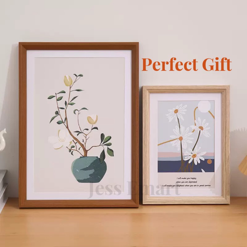 [SG Stock Gift ] Simple Wooden Photo Frame with Mat Board / 3R-4R-5R-6R ...