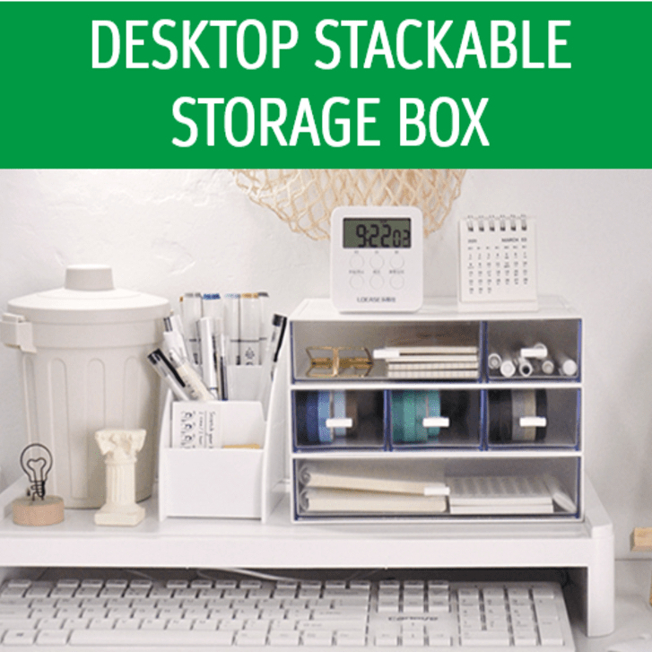 SG Seller Stackable Desktop Storage Box / Desktop Organizer with ...