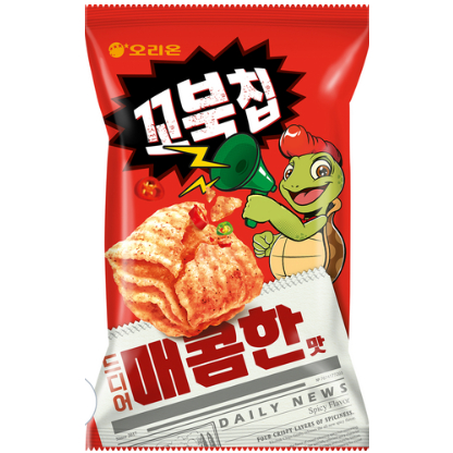 [Korean Snack] Orion Turtle chips spicy flavor 80g 매콤한꼬북칩 | Shopee ...
