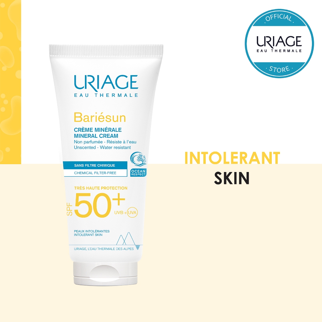 Uriage Bariesun Mineral Cream SPF50+ 100ml High Protection from UVA-UVB rays | Shopee Singapore
