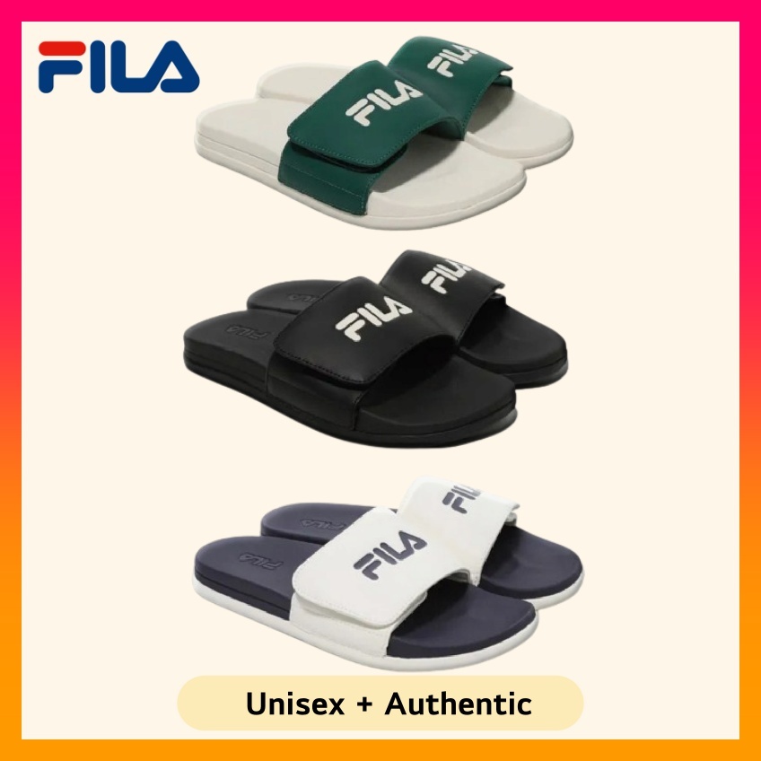 FILA Sleektender v2 Unisex Velcro Slipper (2024 New) | Shopee Singapore