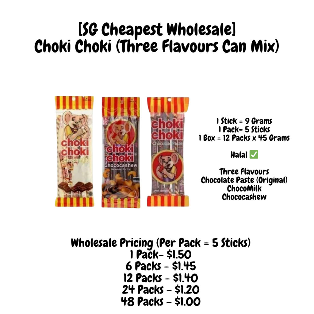Choki Choki Pack (Three Flavours Can Mix) | Shopee Singapore