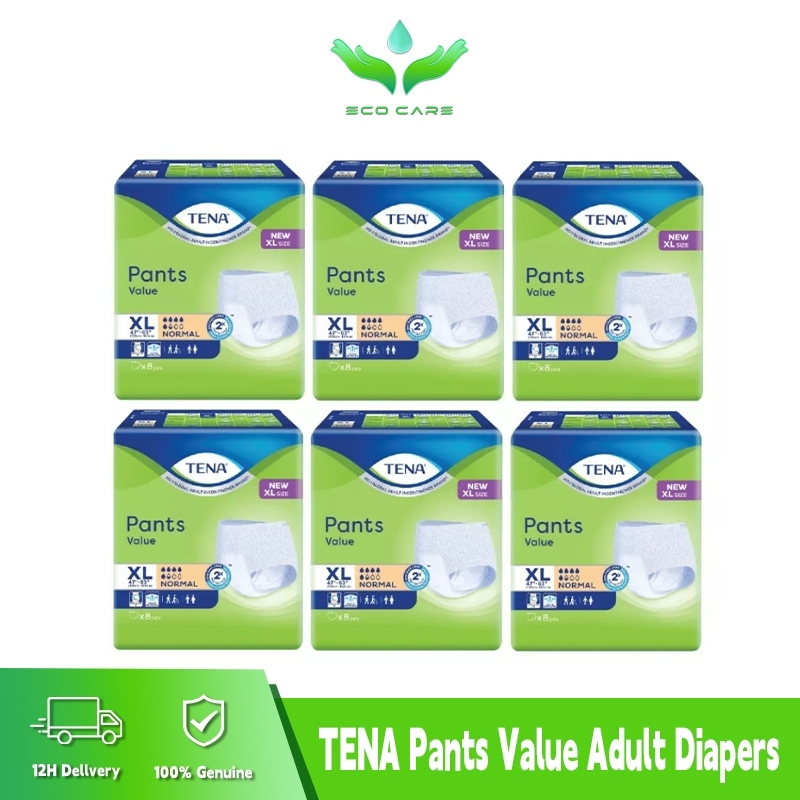 【8 Packets/Ctn】TENA Adult Diaper Pants Value Size M10's/L10's/XL8's | Shopee Singapore