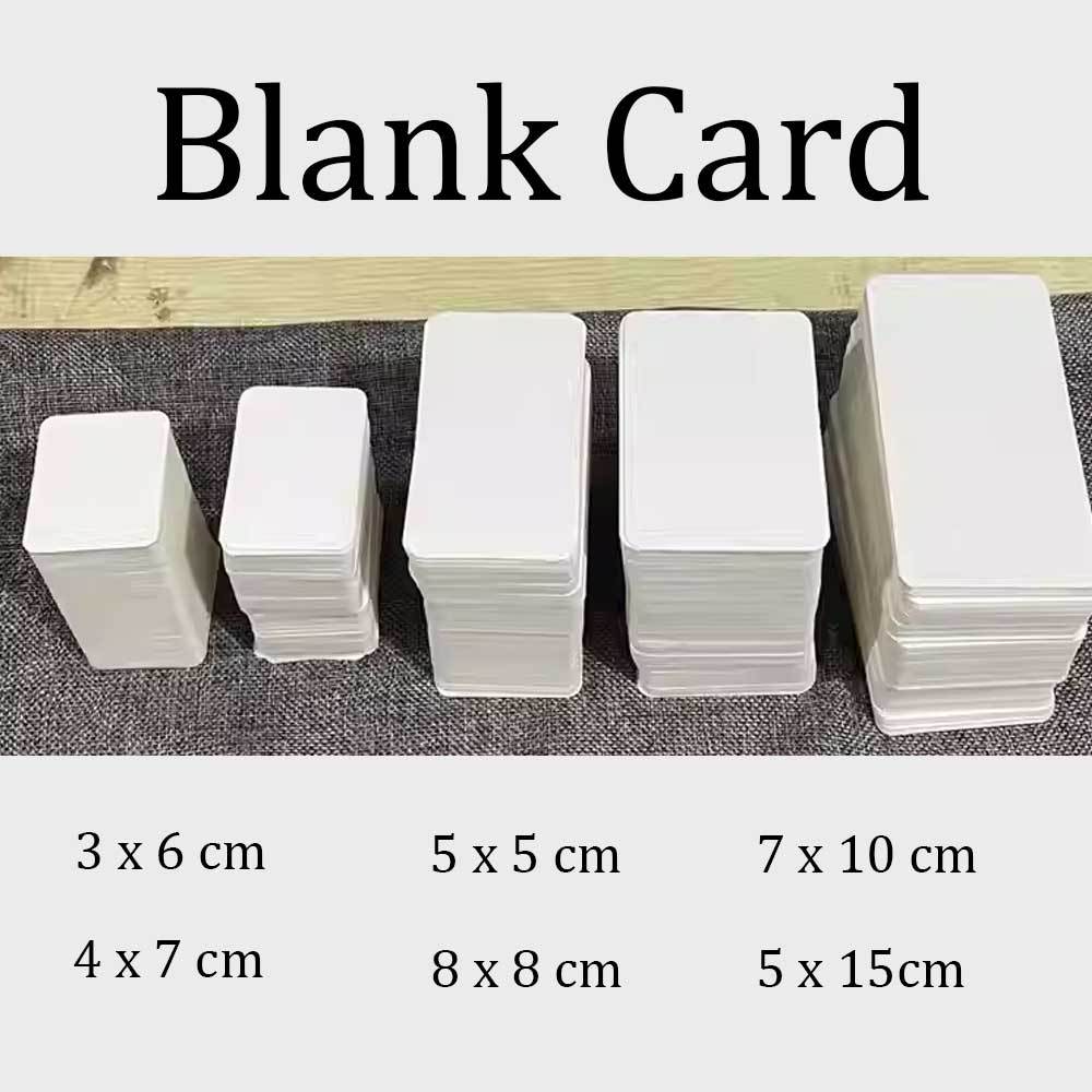 50pcs White Blank Card Drawing DIY Card Birthday message card mini note ...