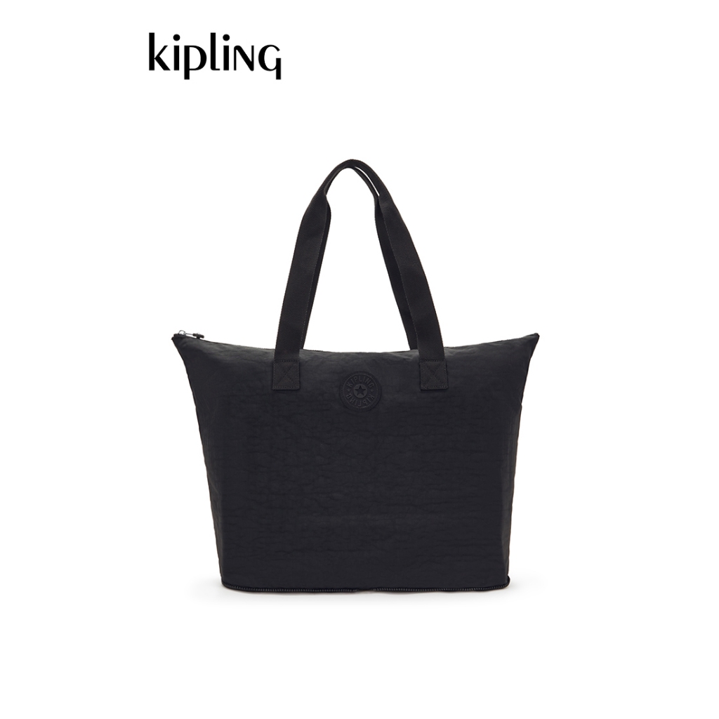 Kipling DAVIAN Black Tonal Tote Bag | Shopee Singapore
