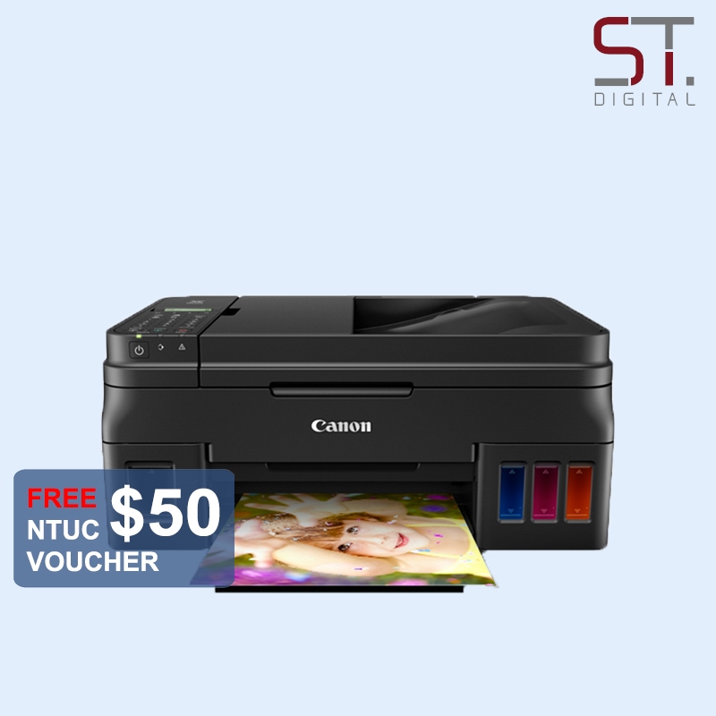 Canon PIXMA G4010 Refillable Ink Tank Wireless All-In-One with Fax ...