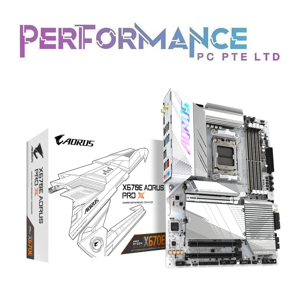GIGABYTE X670E AORUS PRO X MOTHERBOARD 4*DIMMs with AMD EXPO & Intel ...