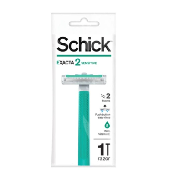 SCHICK Exacta 2 Sensitive Men Disposable Shaving Razo 1's (Individual ...