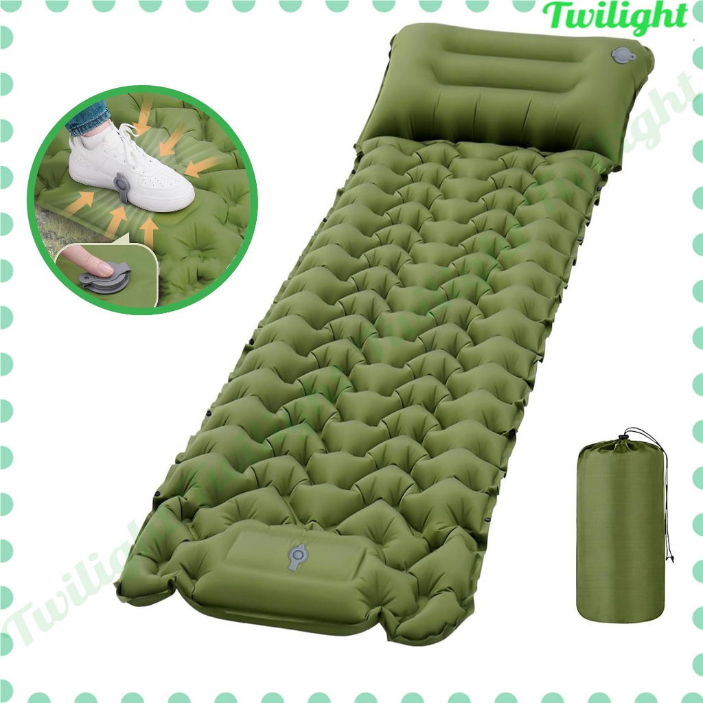 【SG】Convenient foot press camping inflatable mattress office nap mat ...