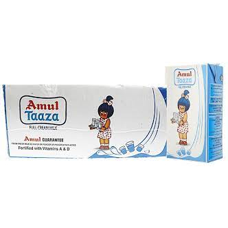 Amul Taaza UHT Milk carton , 1L (Pack of 12) Expiry Sep 2025 | Shopee ...