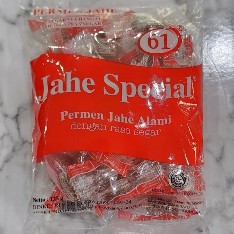 Permen Jahe Special 61 / Special Ginger Candy 125g (Product of ...