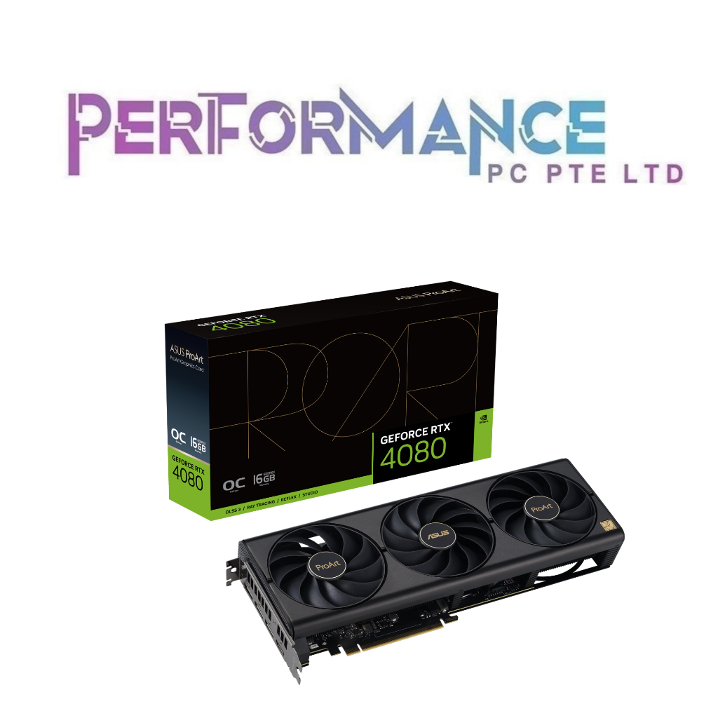 PROART GEFORCE RTX4080 RTX 4080 16GB OC EDITION GDDR6X GRAPHIC CARD (3 YEARS WARRANTY BY AVERTEK ...