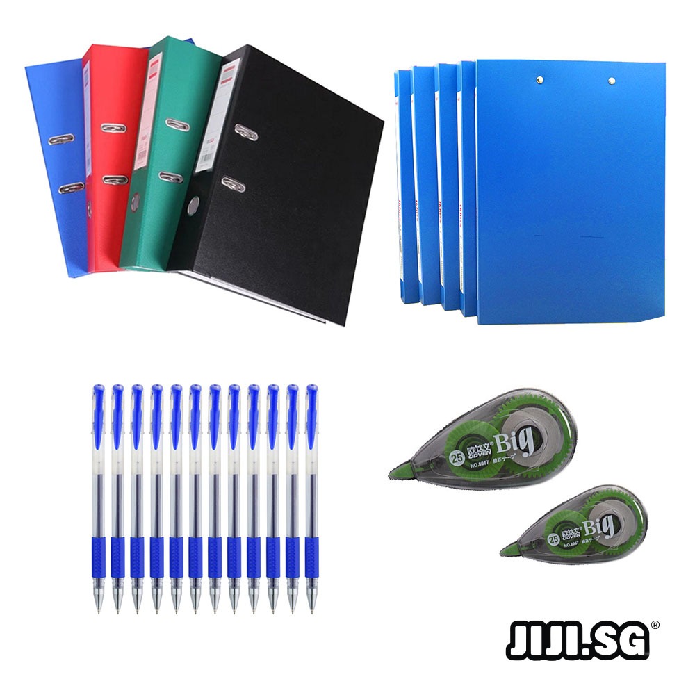 (JIJI.SG) [Clearance] Office Supplies - Ring file / Stationery / Pen ...
