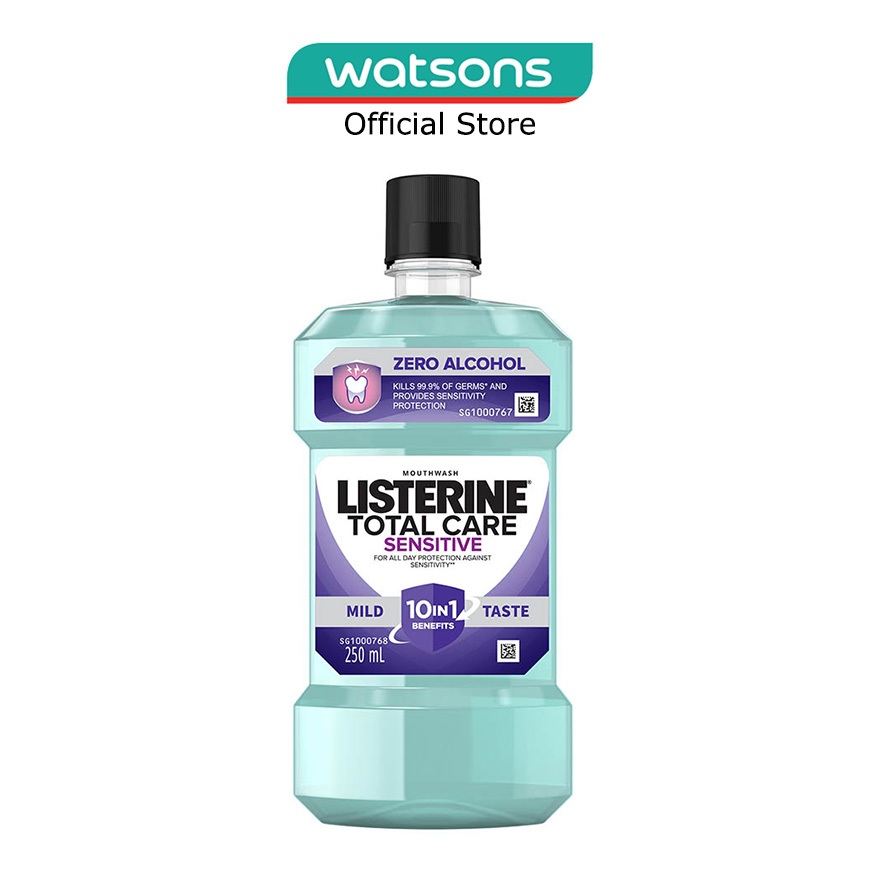 LISTERINE Total Care Sensitive Mouthwash (All-Day Protection against ...
