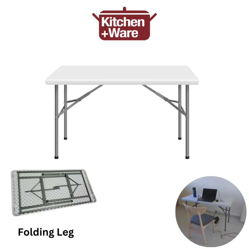 Folding Leg White Table / Bi-Fold White Table / home room office ...