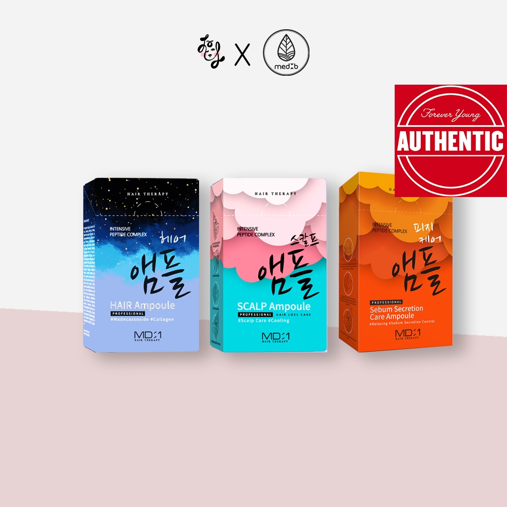 MD-1 Intensive Peptide Complex Professional Scalp & Hair & Sebum Secretion Care Ampoule (3 types ...