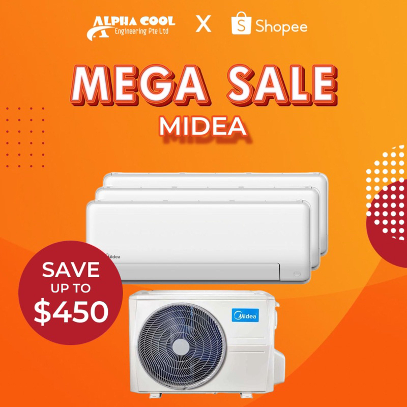 MIDEA PRO PREMIUM SYSTEM 3 AIR CONDITIONER (WITH INSTALLATION) | Shopee ...
