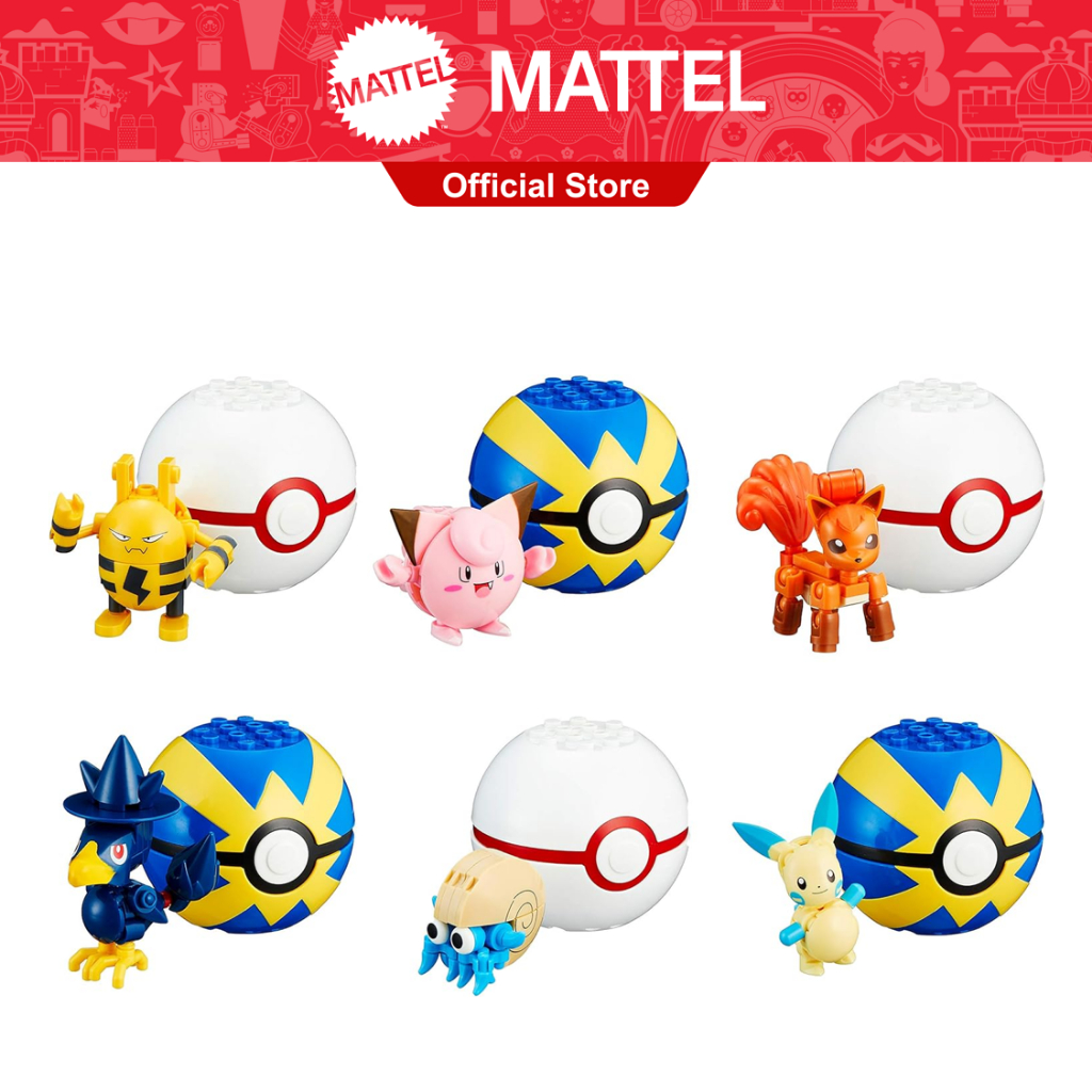 MEGA Pokémon Poké Ball Building Toy Kits With Action Figure For Kids ...