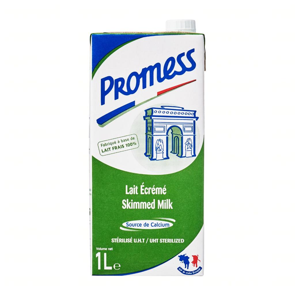 Promess ™ UHT Skimmed Fresh Milk - Made in France [1L] - My Dairy Milk ...