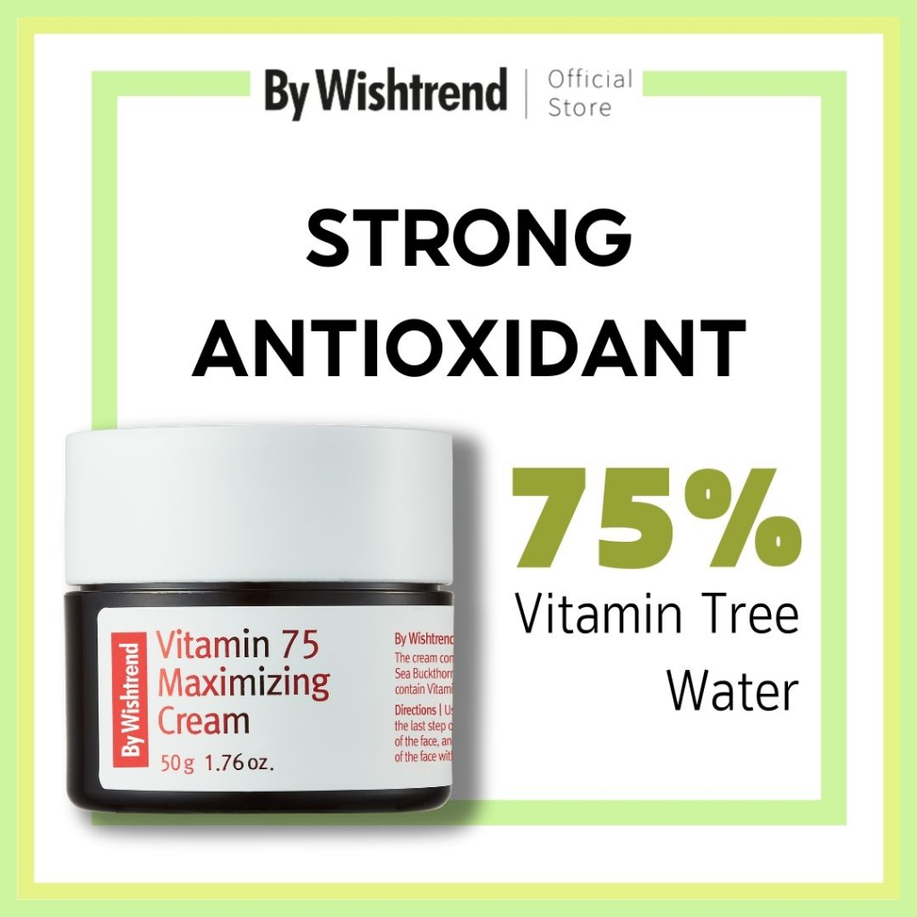 [By Wishtrend] Vitamin 75 Maximizing Cream 50ml, Dull skin, Brightening ...
